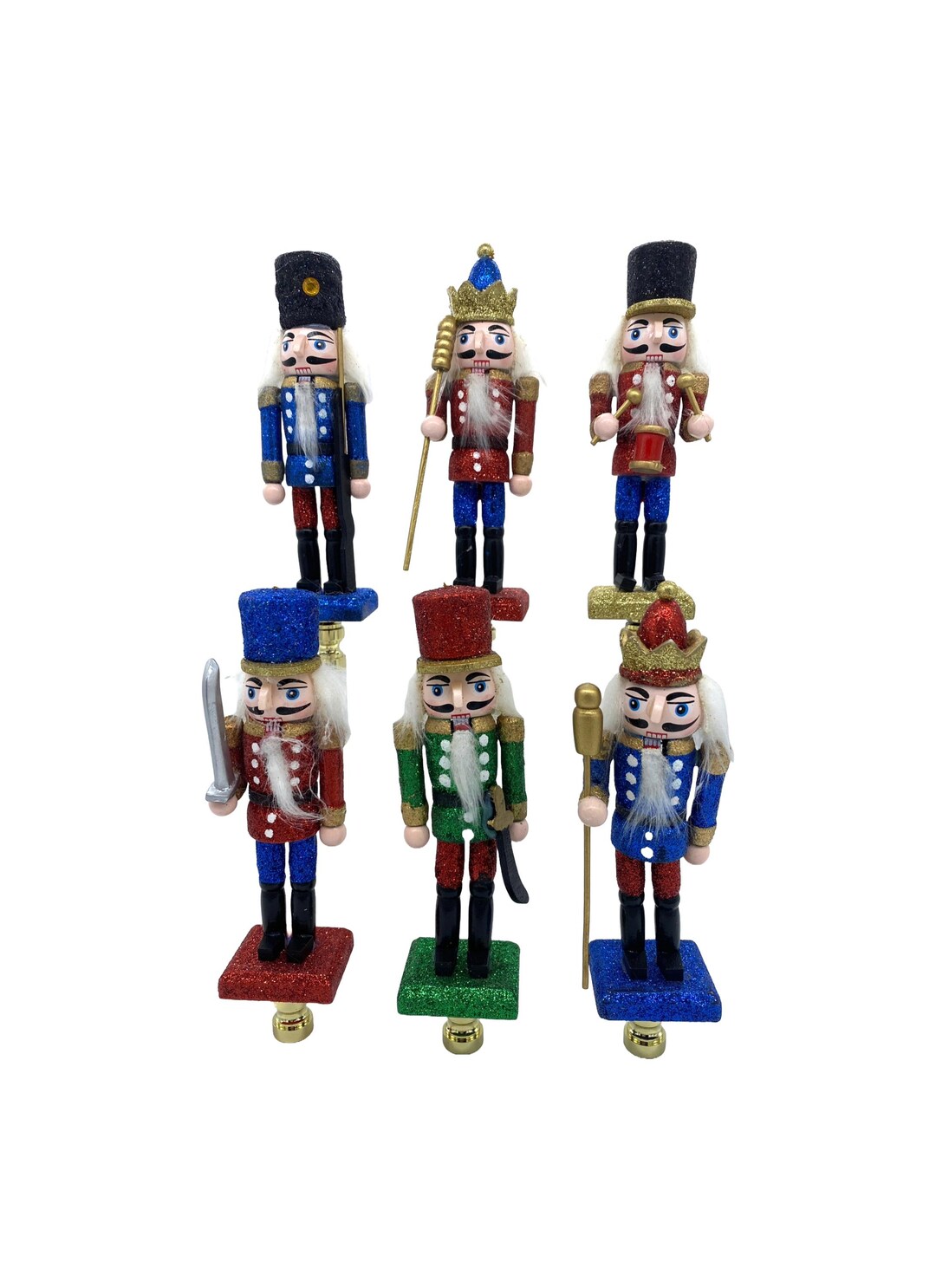 CHRISTMAS NUTCRACKERS GLITTER Kurt Adler Lamp Shade Finials - Etsy