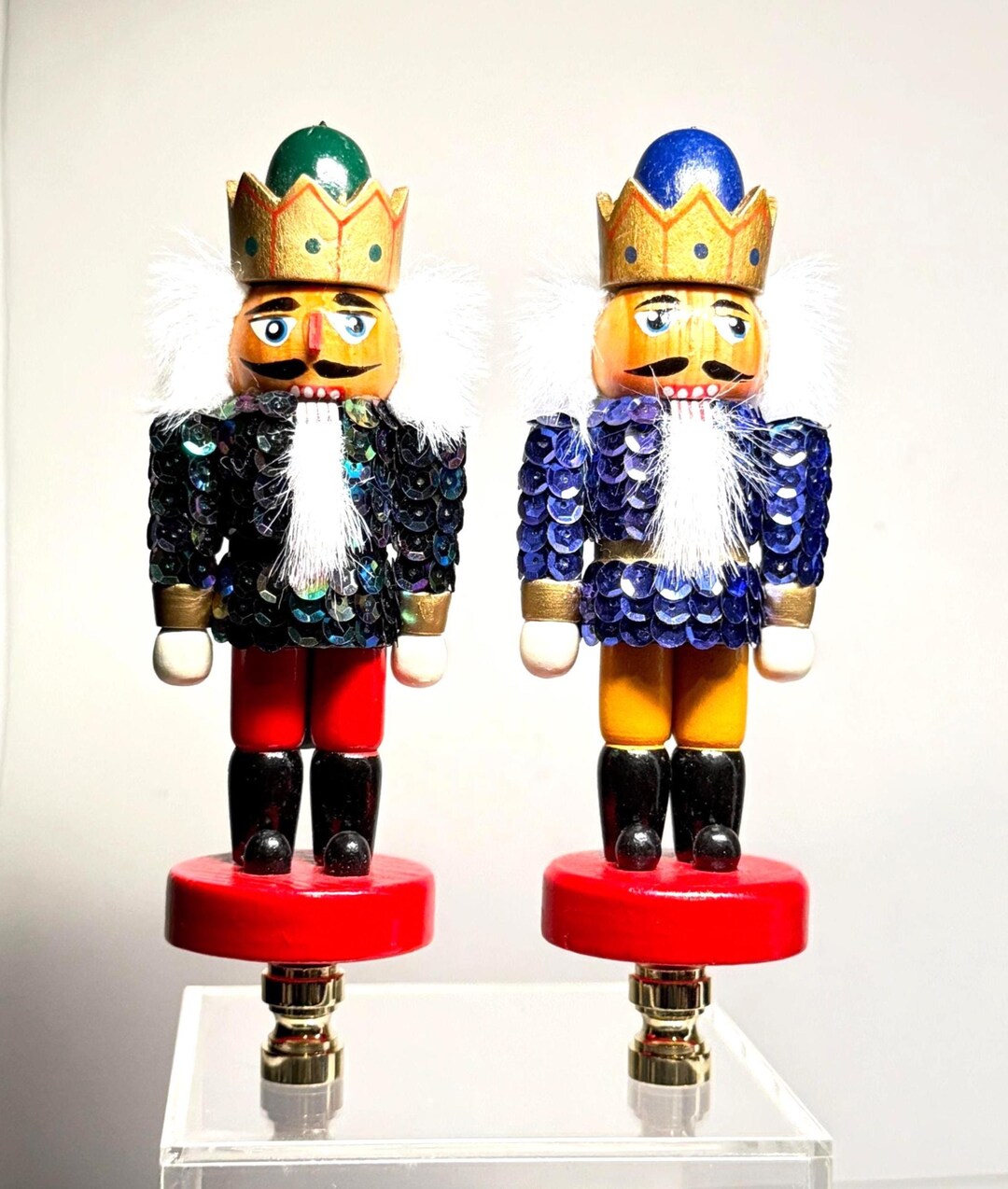 CHRISTMAS NUTCRACKERS SEQUIN Lamp Shade Finials - Etsy