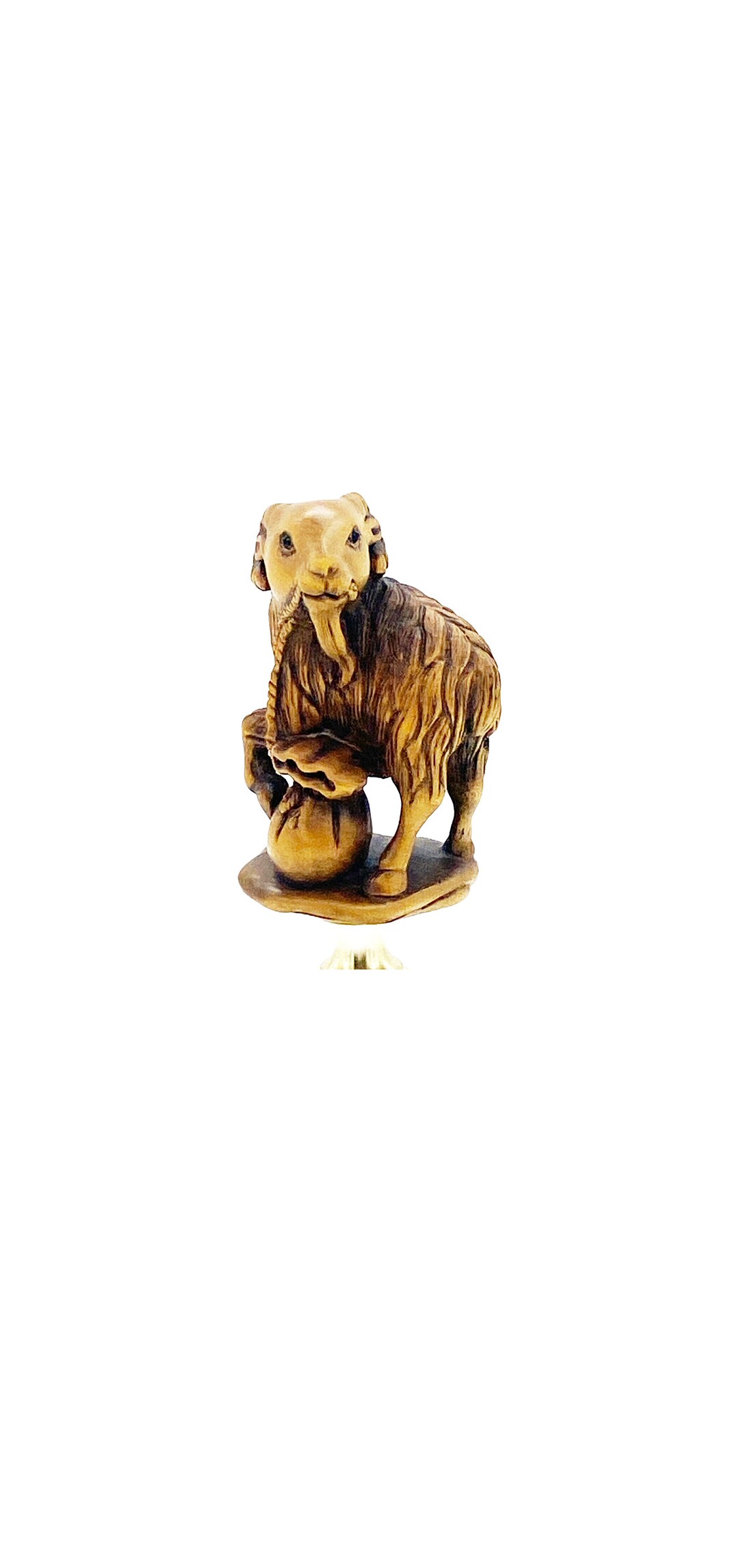 GOAT SHEEP RAM Vintage Netsuke Lamp Shade Finial - Etsy