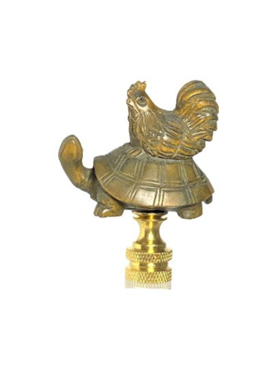 BIRD ROOSTER & TURTLE Netsuke Lamp Shade Finial - Etsy