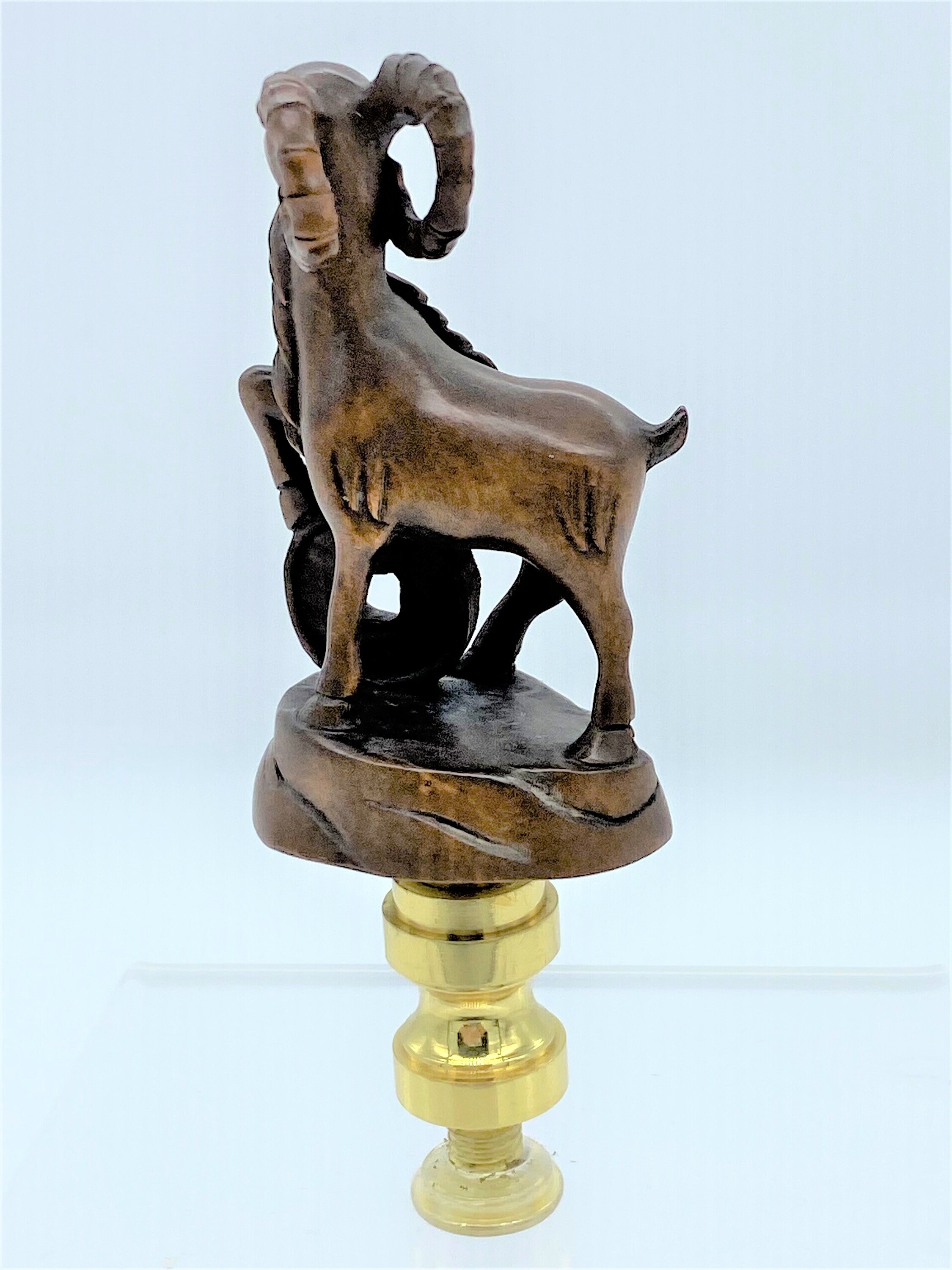 Goat Sheep Ram Wealthy Vintage Wood Netsuke Lamp Finial - Etsy