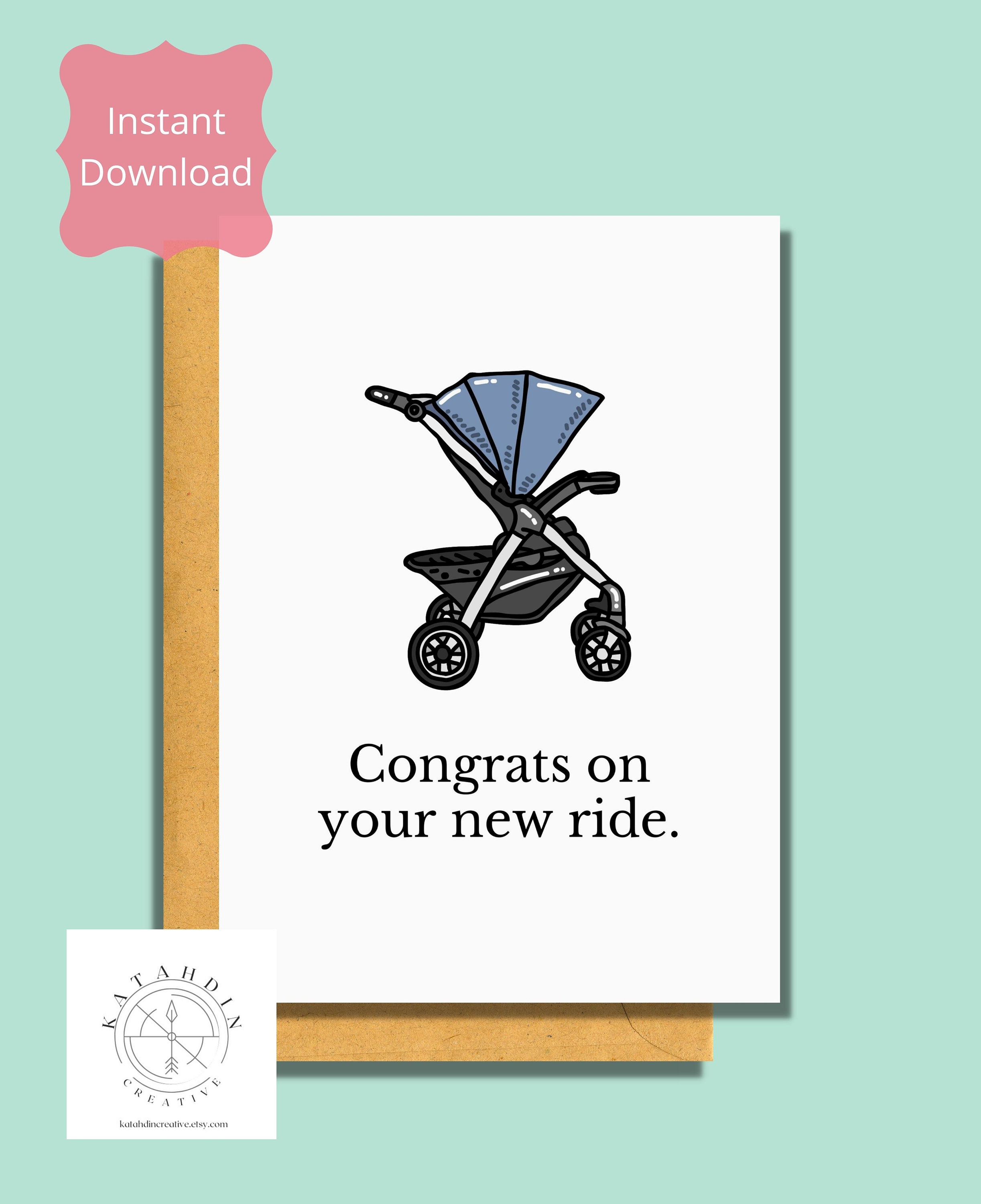 Printable Card Congrats on Your New Ride Instant Download - Etsy