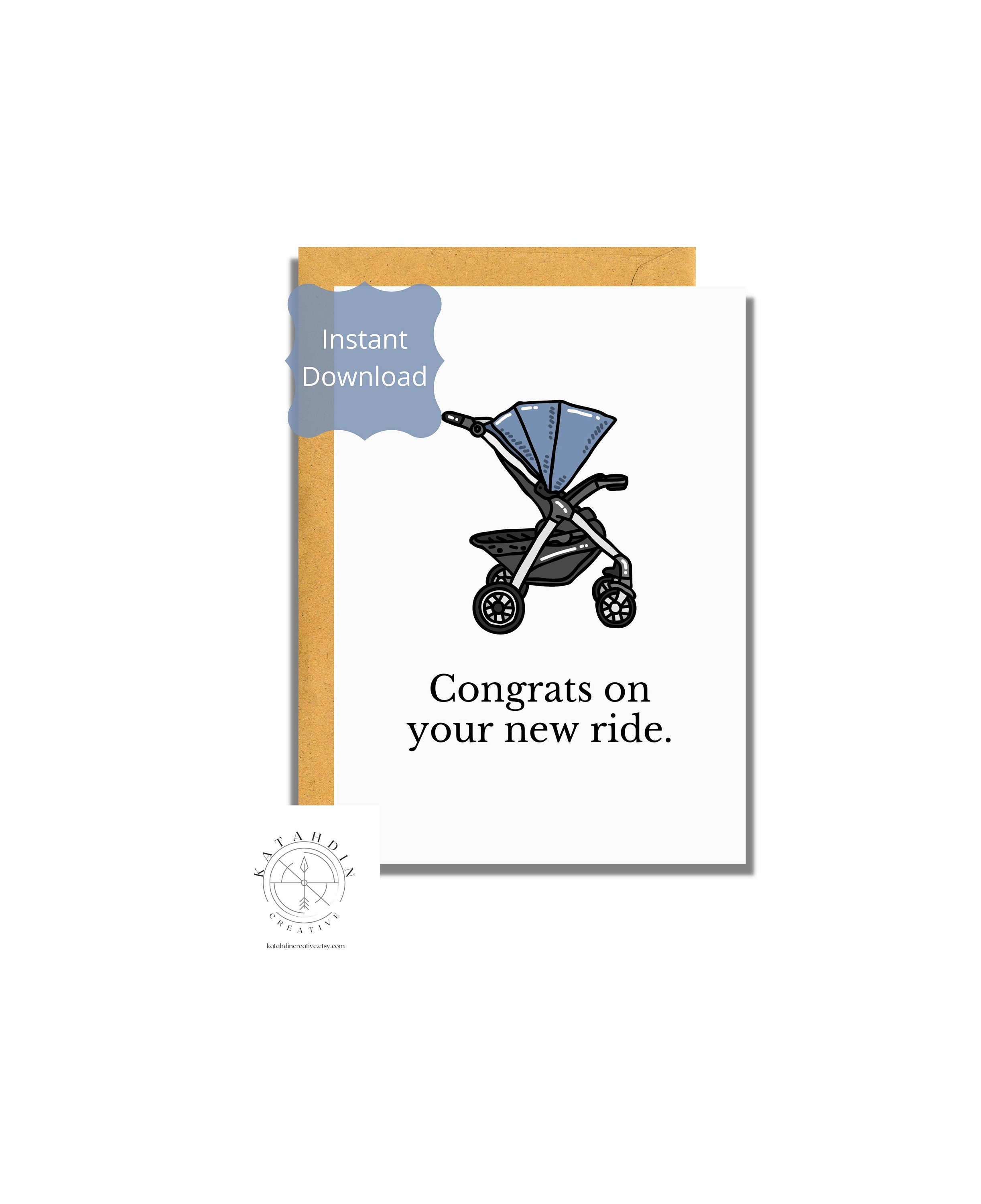 Printable Card Congrats on Your New Ride Instant Download - Etsy
