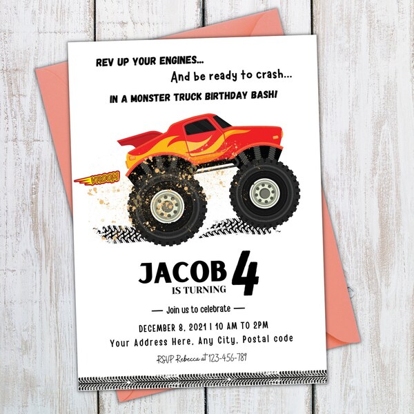 Monster Truck Theme - Etsy