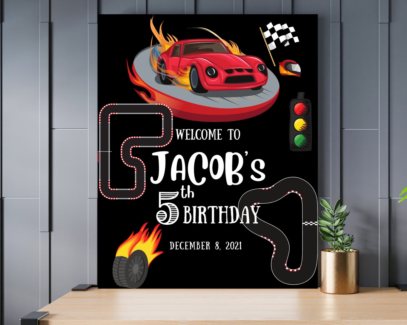 Printable Racing Car Birthday Welcome Sign Race Car Welcome - Etsy