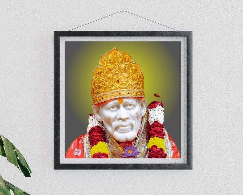 Printable Shirdi Sai Wall Art, Sai Baba Photo, Shirdi Sai Print, Sai ...