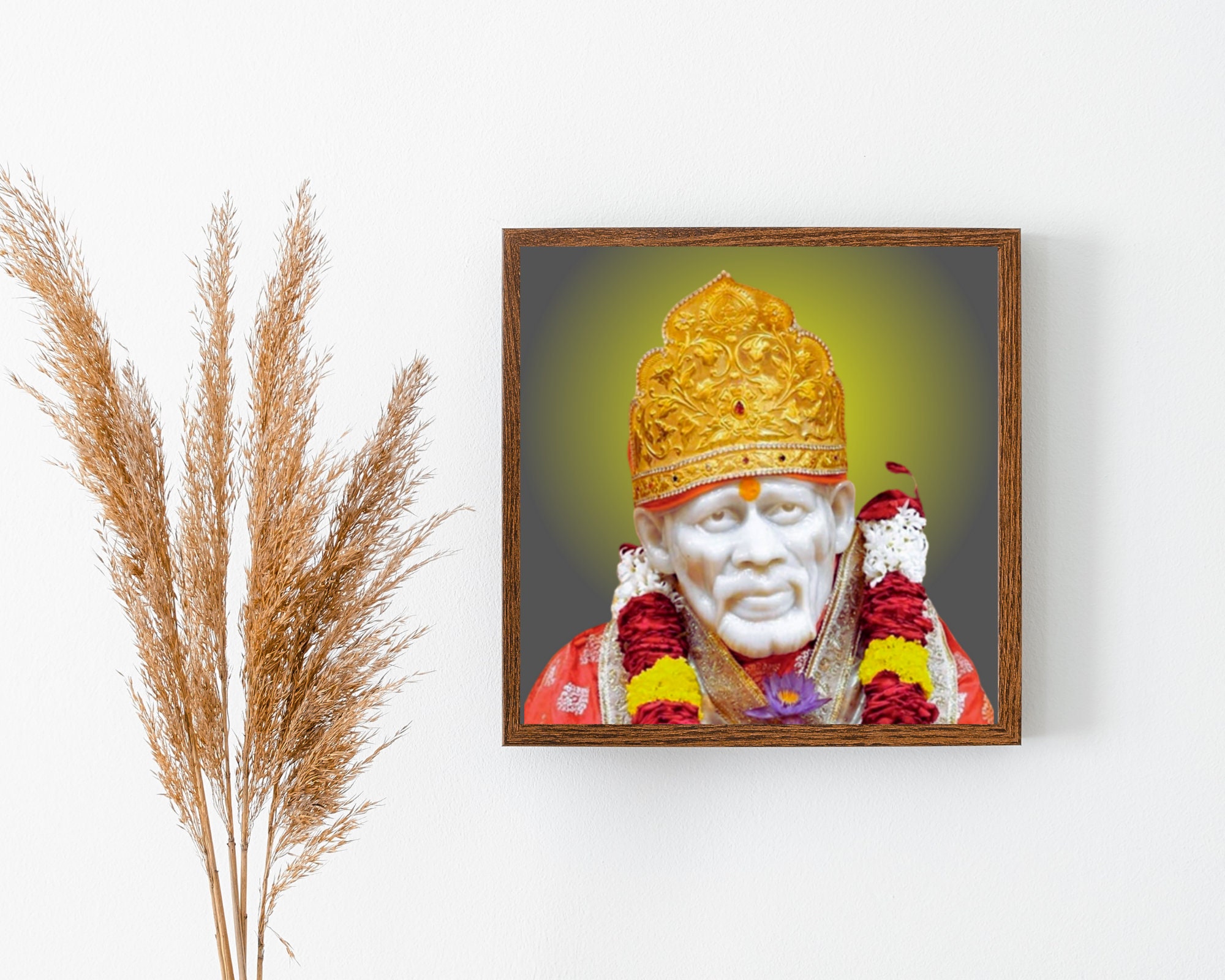 Printable Shirdi Sai Wall Art, Sai Baba Photo, Shirdi Sai Print, Sai ...
