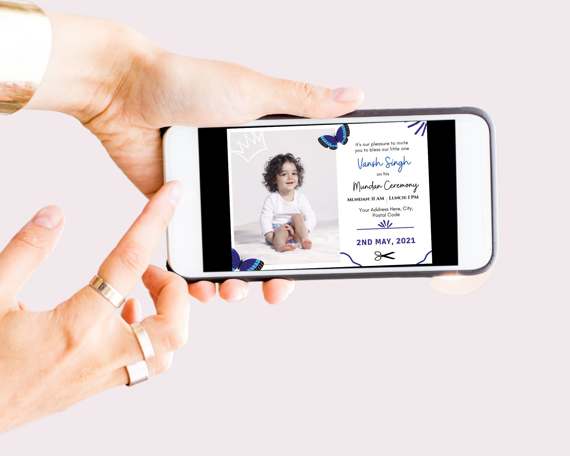 Mundan Ceremony Invitation, Mundan Invitation, Mundan Invite, Mundan ...