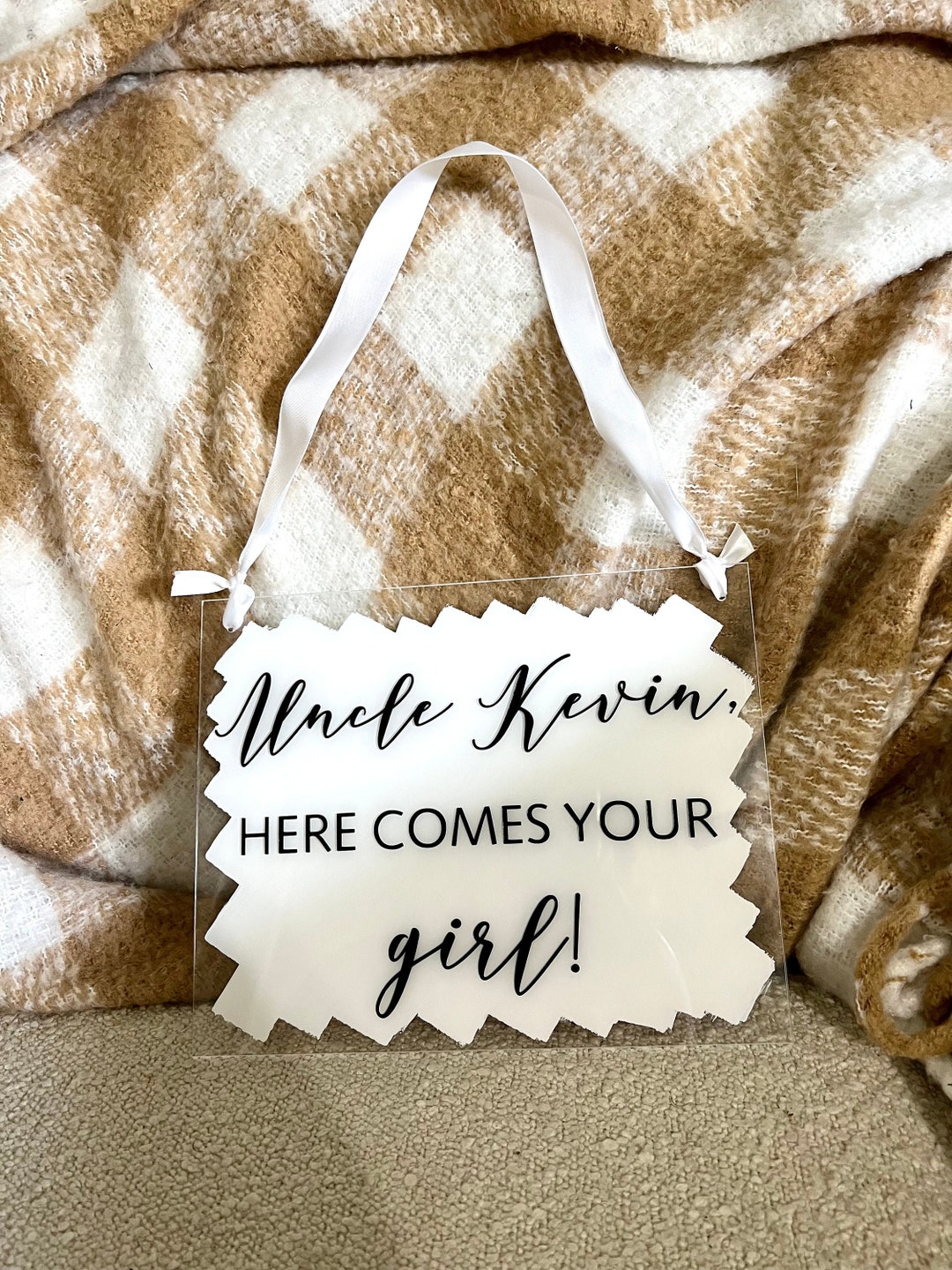 Nephew Ring Bearer Sign Niece Flower Girl Sign Uncle Here - Etsy