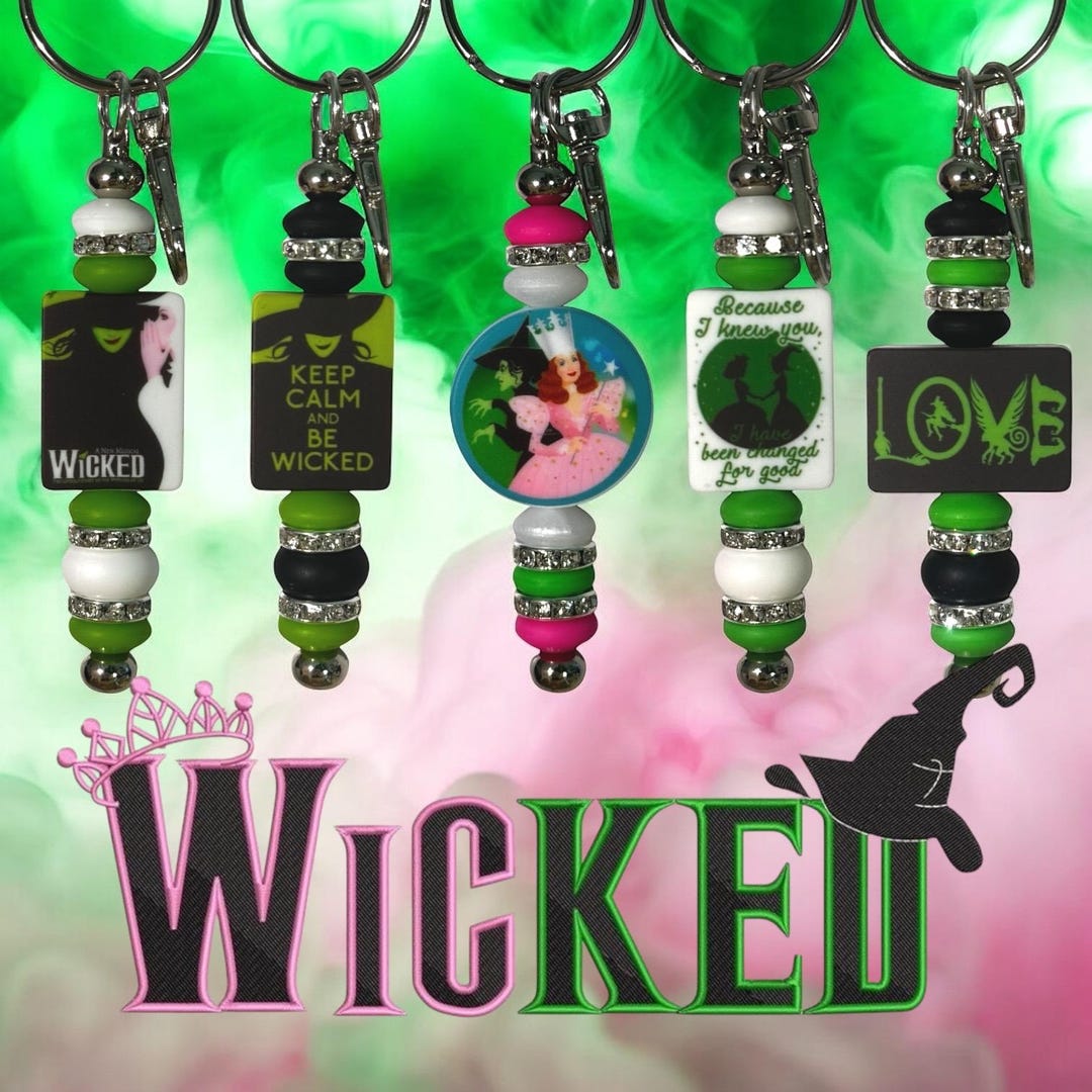 Wicked Inspired Silicone Keychain, Changed for Good - Etsy