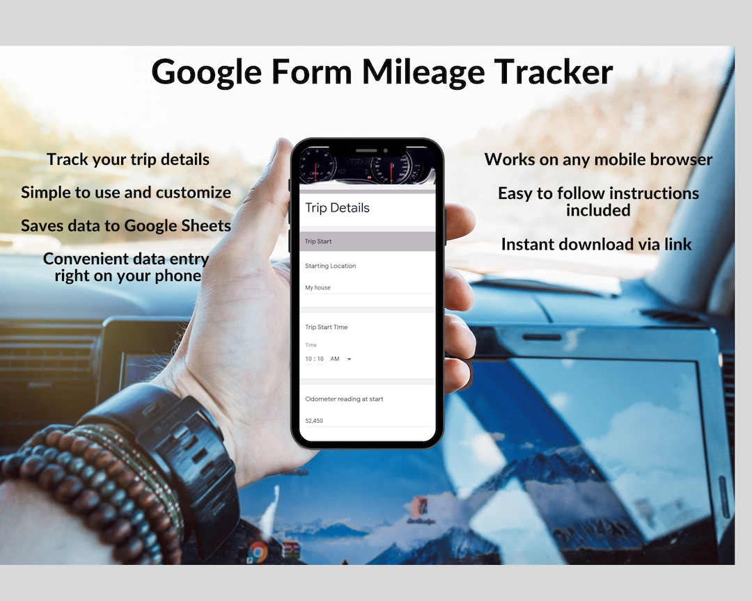 Mileage Tracker | Trip Log | Google Forms - Etsy