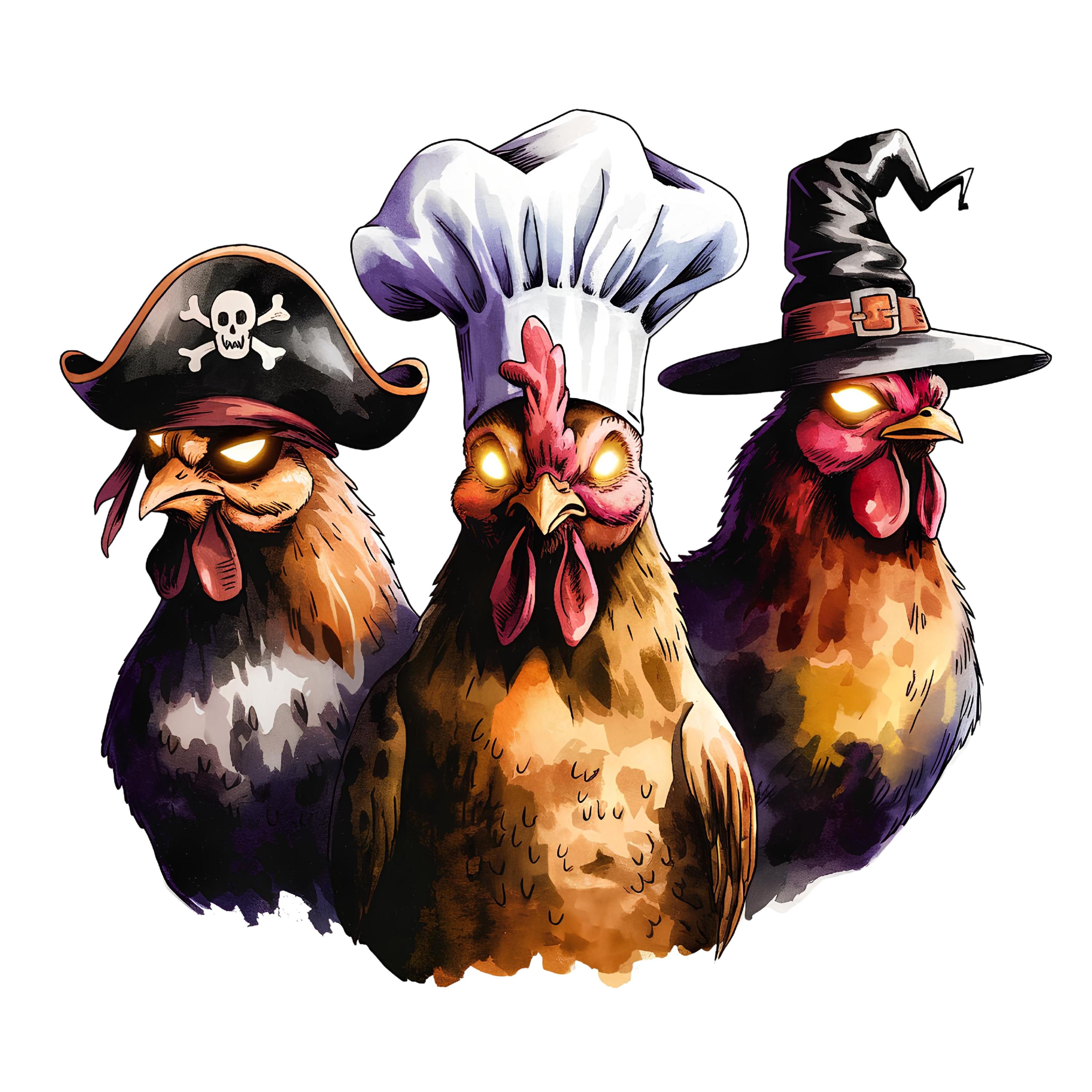 Chicken Clipart Halloween PNG, Chicken Png Shirt Halloween Chickens Png ...
