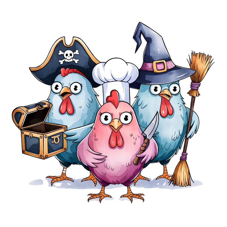 Chicken Clipart Halloween PNG, Chicken Png Shirt Halloween Chickens Png ...