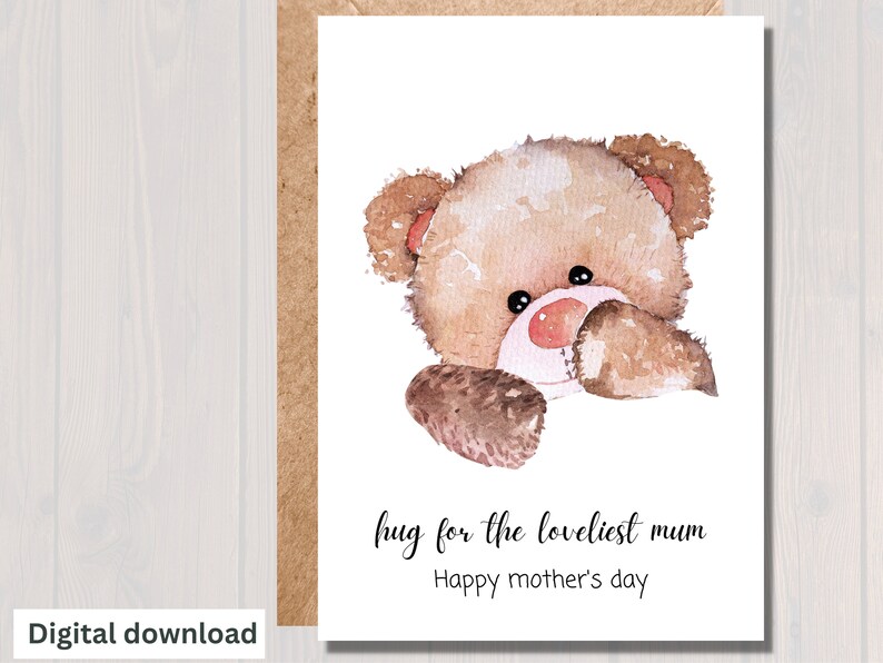 Funny Mummy Card From Young Kids, Printable Mothers Day Card, Instant ...