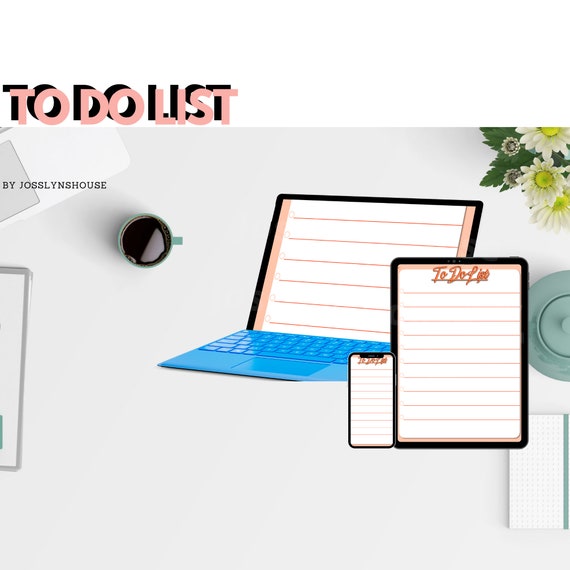 DIGITAL to Do List for PDF Note Taking Apps Digital Daily to | Etsy