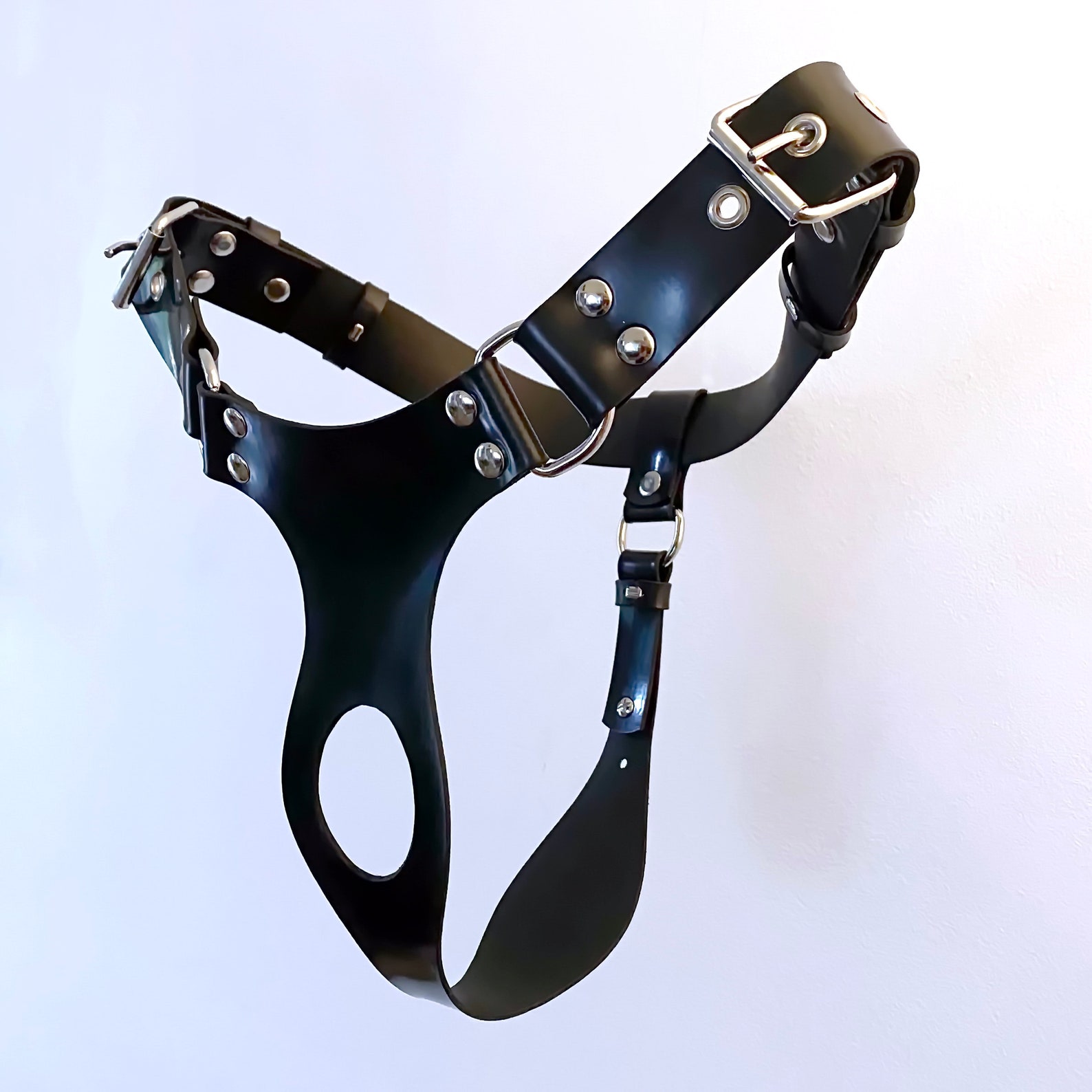 Heavy Rubber Men's G-string With Butt-plug Holder, Partywear Fetish ...