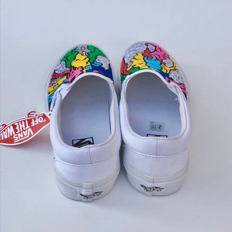 Custom Hand-painted Slip-on Vans | Etsy