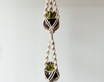 Macrame Mini Plant Hanger - Etsy