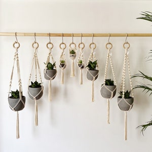 Macrame Mini Plant Hanger - Etsy