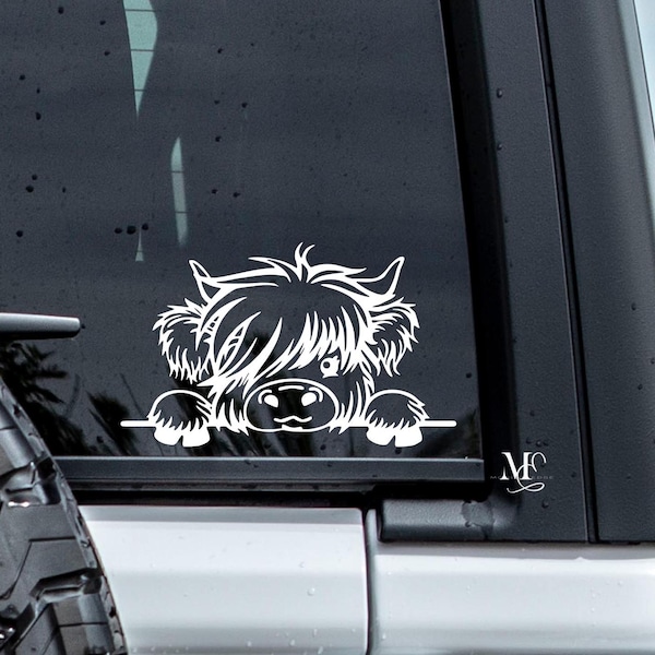 Car Cow Print Decal - Etsy