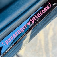 Passenger Princess Car Mirror Decal Sticker, Rearview Mirror Cute ...