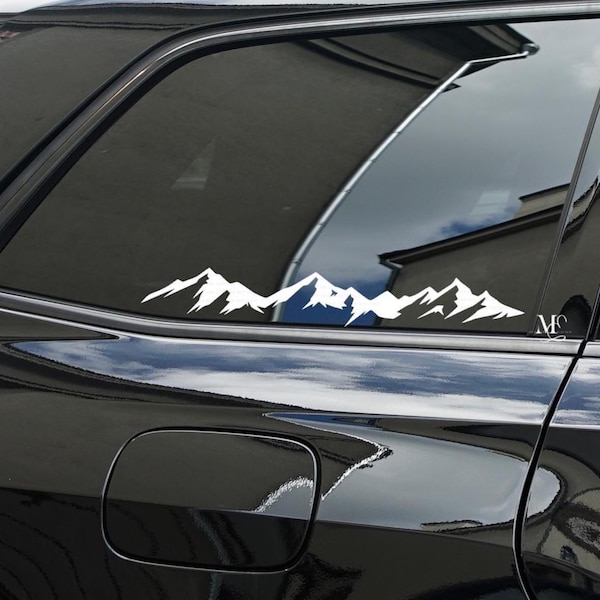 Mountain Car Decal - Etsy