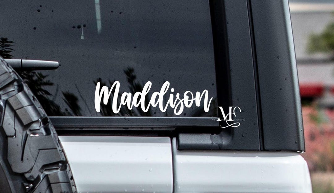 Name Decal Custom, Personalized Decal Name for Window, Cute Car ...