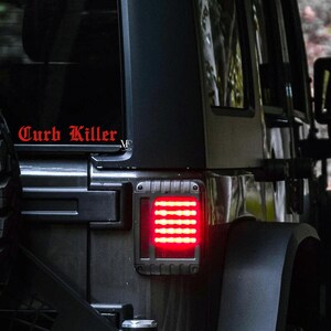 Curb Killer Car Decal, Trendy Car Decal for Women, Cute Car Accessories ...