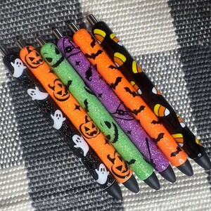 Halloween Pens, Ghost Glitter Pen, Bats Pen, Refillable Custom Pen ...