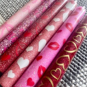 Valentine's Glitter Gel Pens, Personalized Glitter Pen, Coquette Pen ...