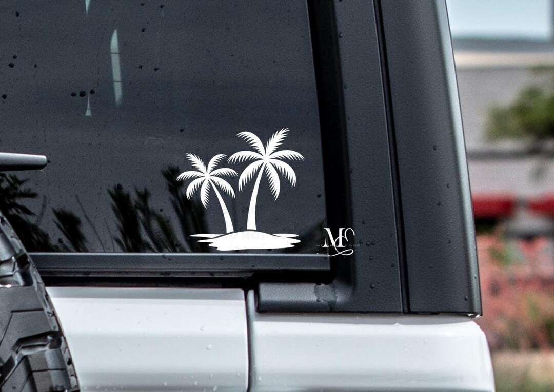 Palm Trees Car Decal, Vinyl Sticker for Window, Trending Vinyl Decal ...