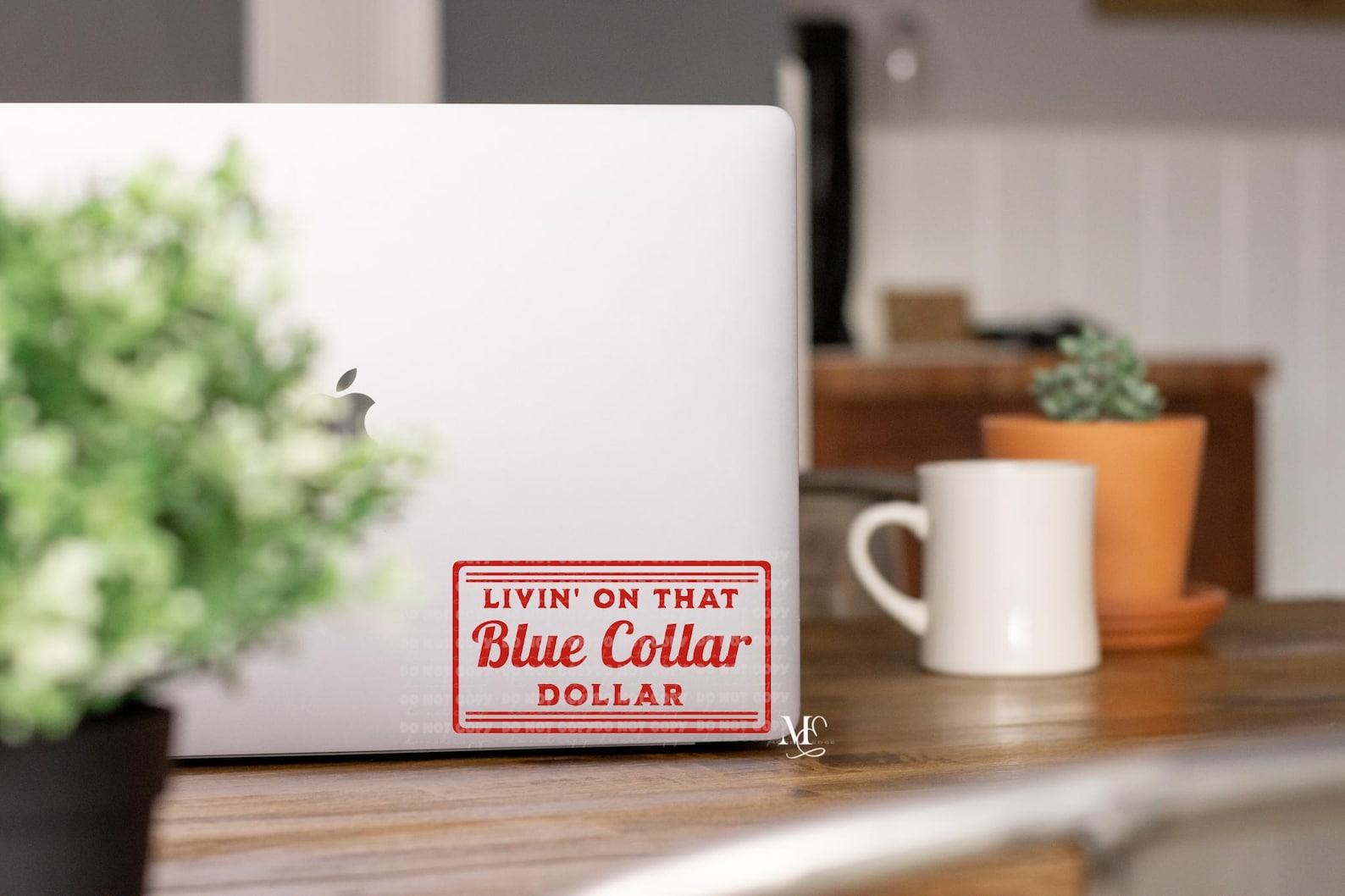 Blue Collar Dollar Vinyl Car Decal, Vinyl Sticker for Window, Trending ...