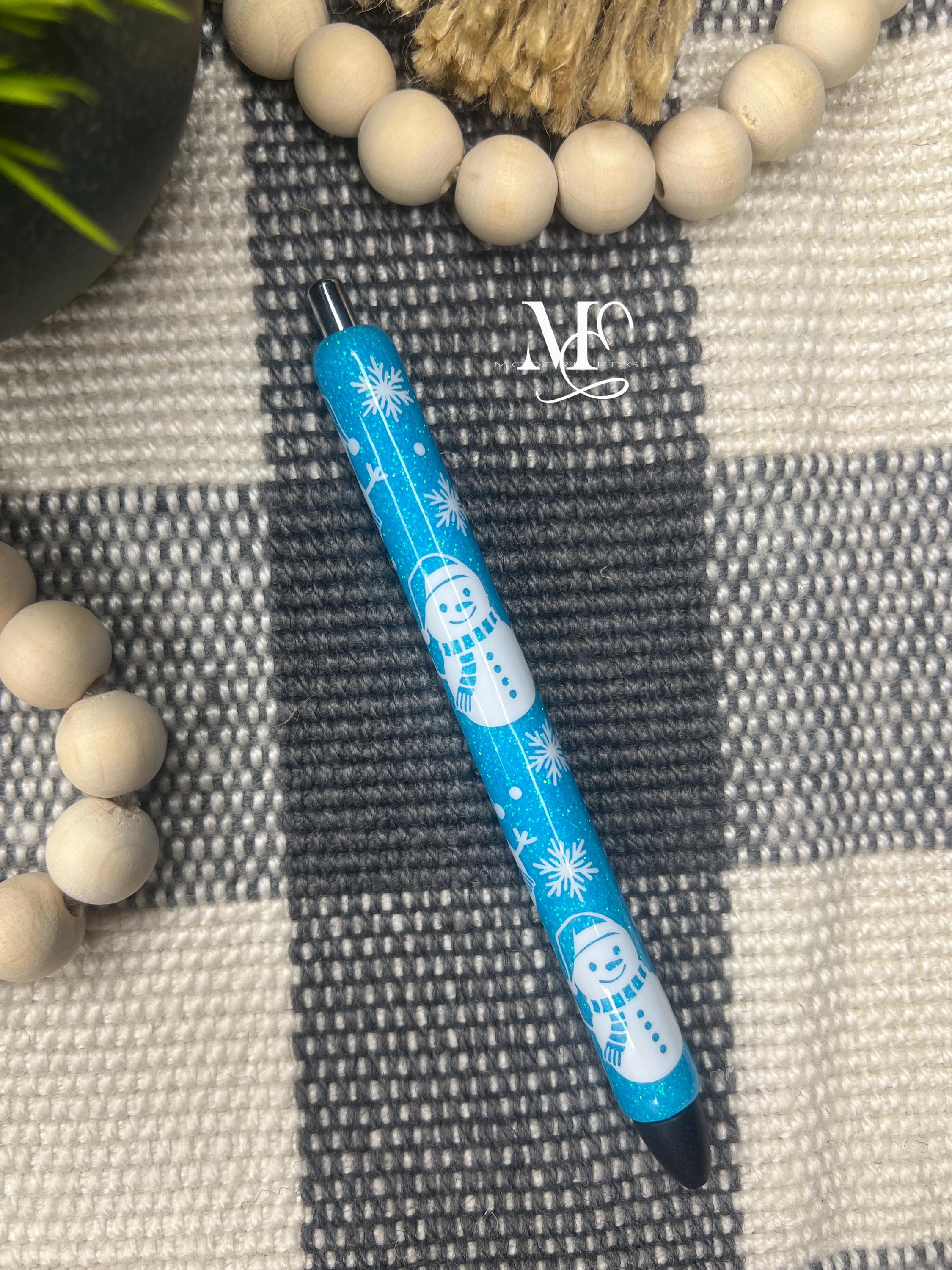 Christmas Glitter Gel Pens, Candy Cane Pen, Reindeer Pen, Snowman Pen ...