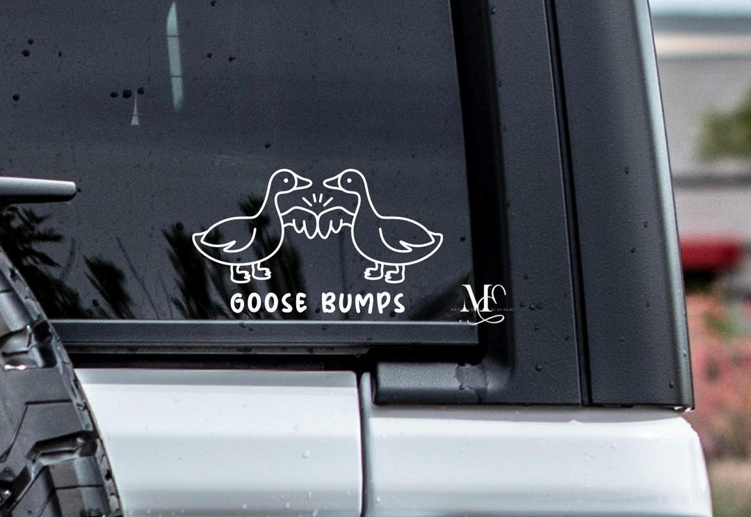 Goose Bumps Car Decal, Trendy Car Decal for Women, Cute Car Accessories ...