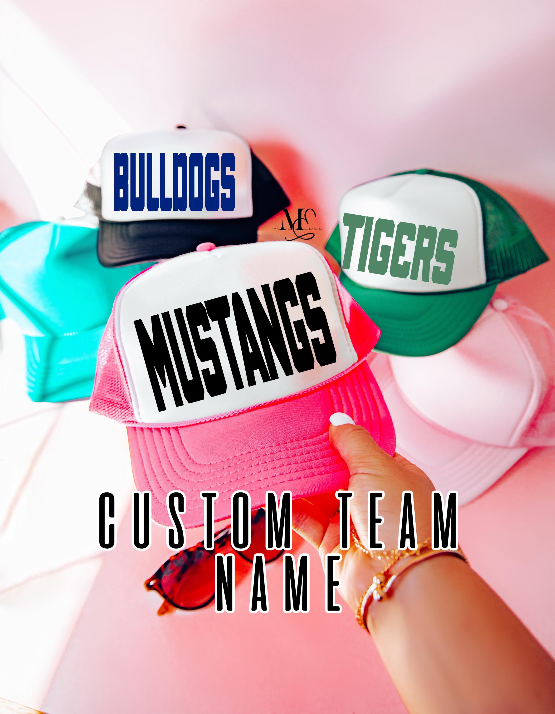Team Name Trucker Hat, Foam Trucker Hat, Trending Trucker Hat for Women ...