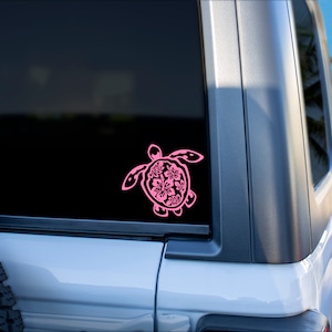 Hawaiian Turtle Car Decal, Car Sticker, Turtle, Vinyl Decal, Car Decal ...