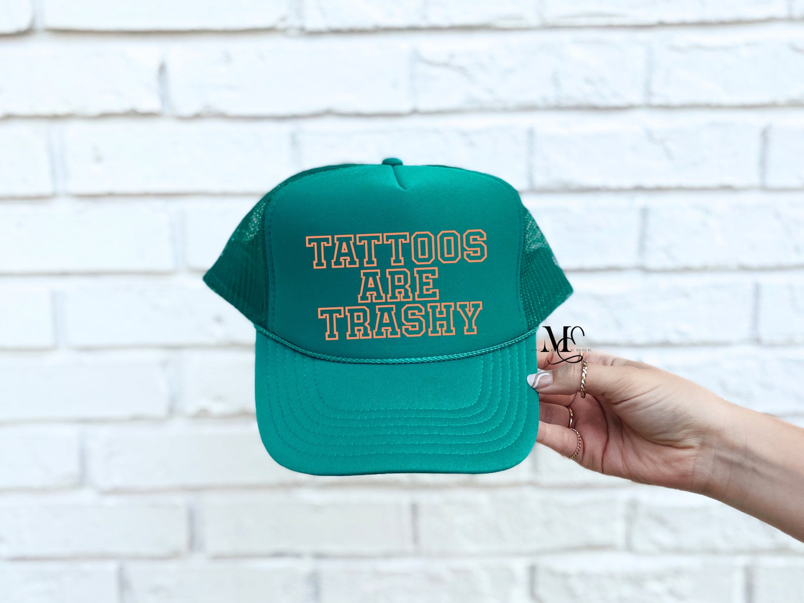 Tattoos Are Trashy Trucker Hat Foam Trucker Hat Trendy Trucker Hat Summer Hat Womens