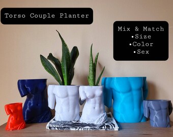 Male Torso Planter - Etsy