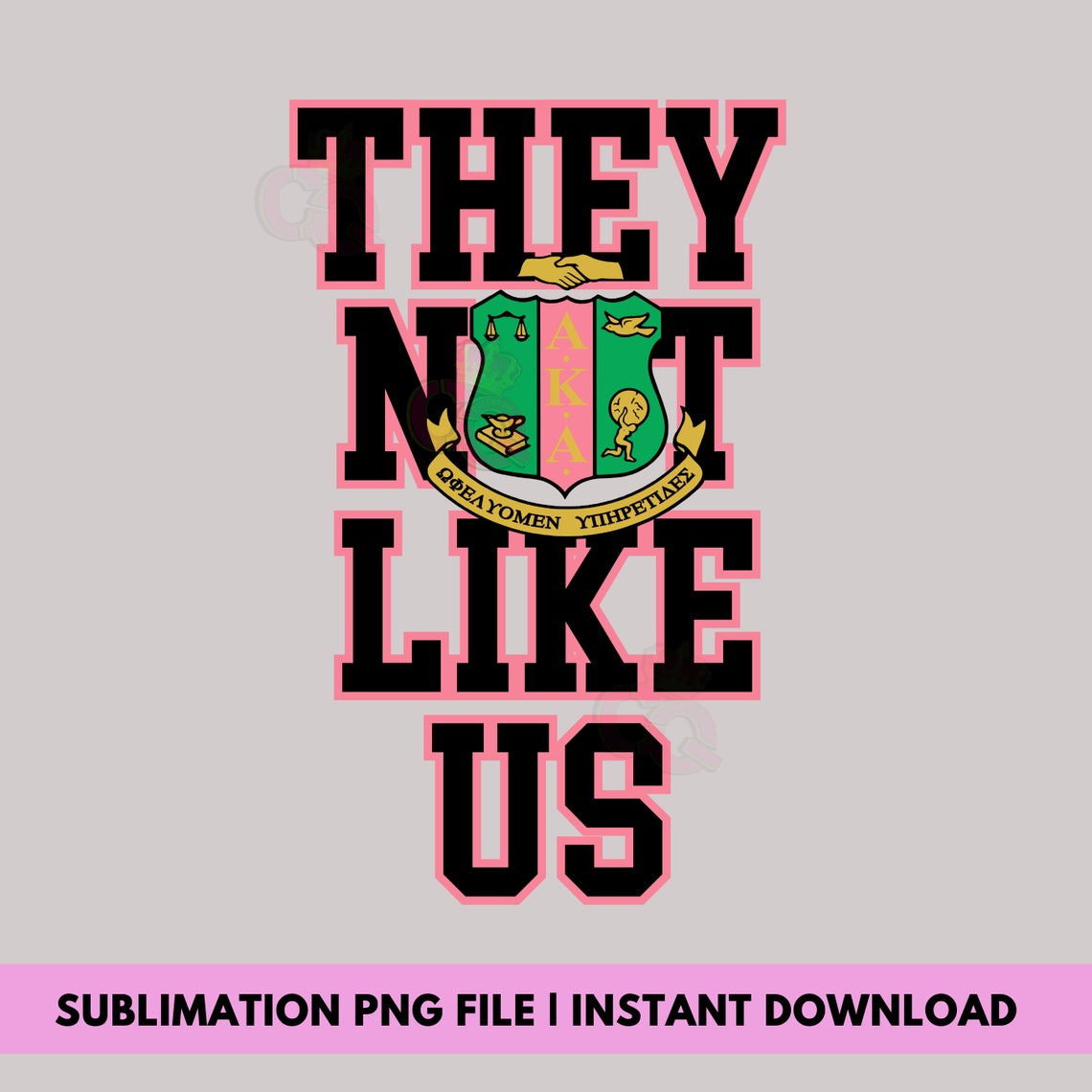 AKA They Not Like Us Png, Sublimation Png, Alpha Kappa Alpha They Not ...