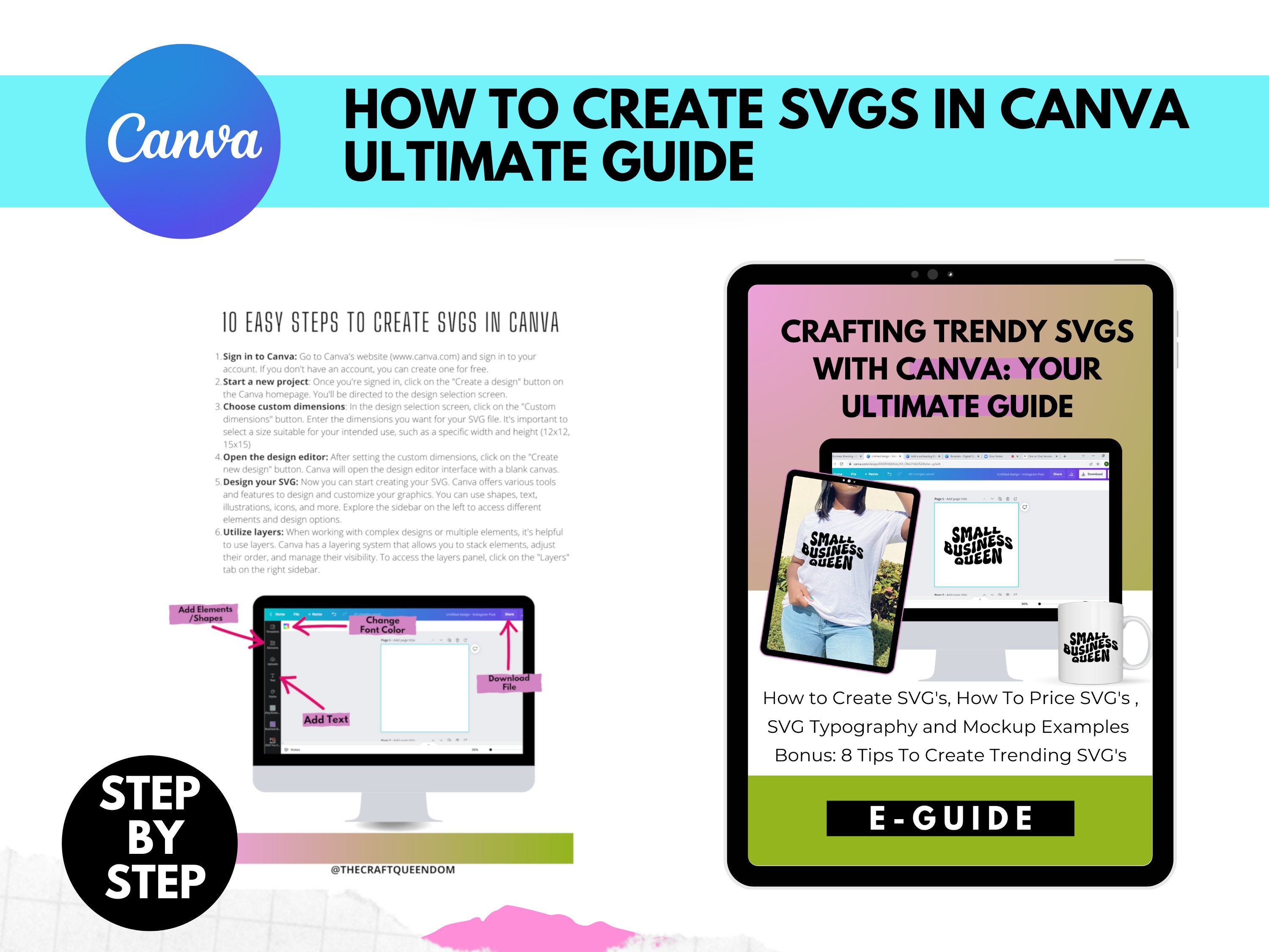 Cómo crear SVG de moda en Canva, Cómo hacer SVG, Guía electrónica de ... Cómo crear SVG de moda en Canva, Cómo hacer SVG, Guía electrónica de ...