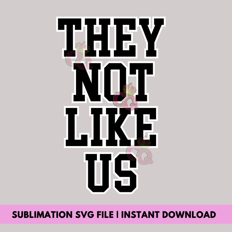 They Not Like Us Svg - Etsy