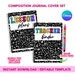 Editable Composition Notebook Set Canva Template, Pen Wrap, Teacher ...