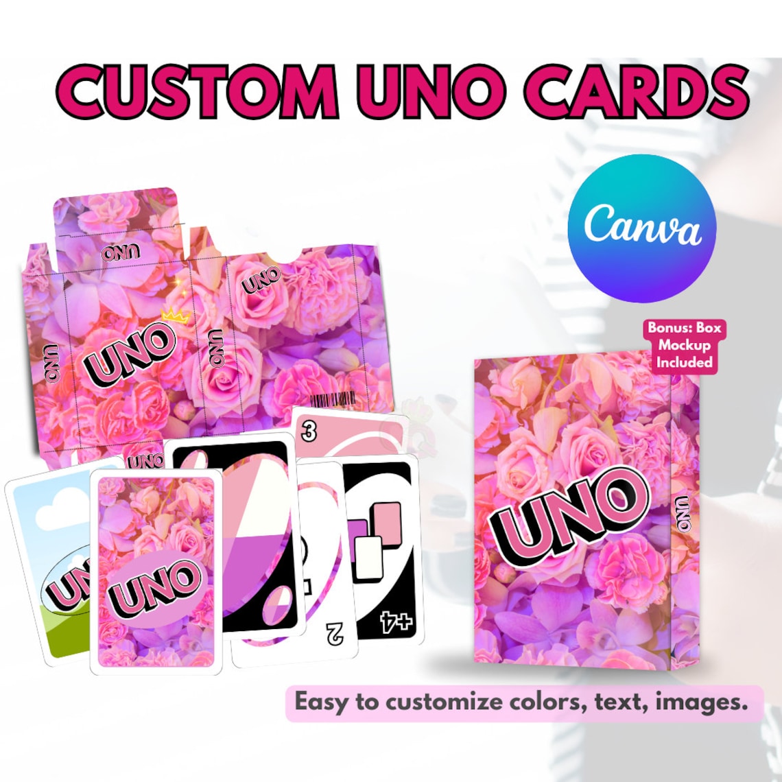 Custom UNO Cards, Editable Playing Card, Unique Family Party Favors ...