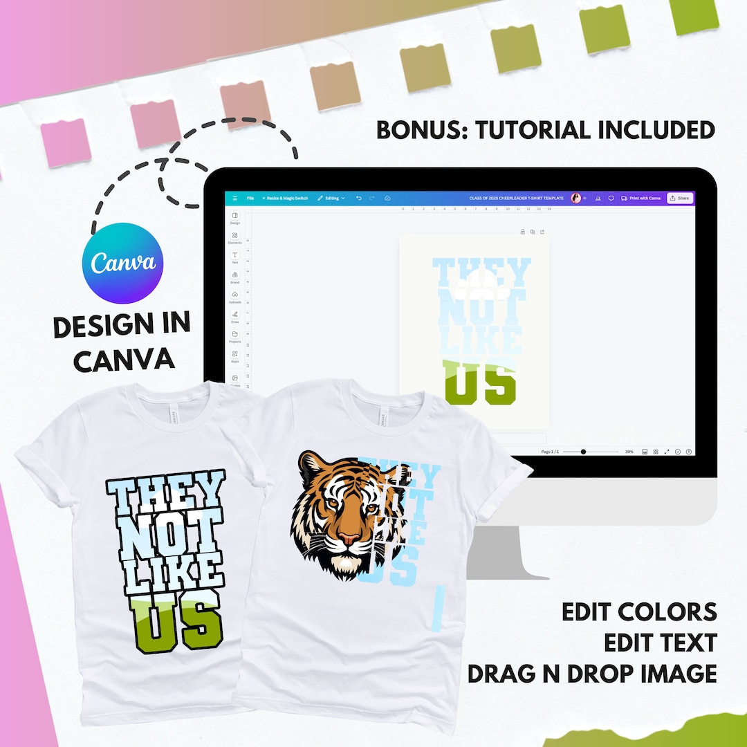 They Not Like Us Canva Frame Template, Mascot, They Not Like Us ...