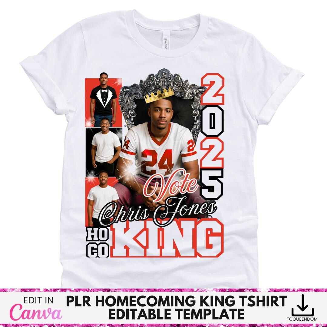 Vote Homecoming King T-shirt Template, Canva Homecoming, Class of 2026 ...