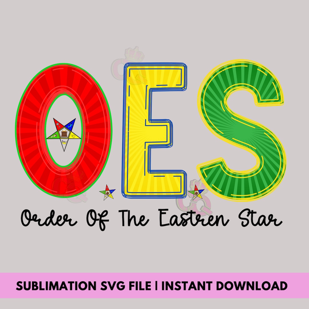 Eastern Star Sublimation PNG, OES PNG, Order of the Eastern Star ...