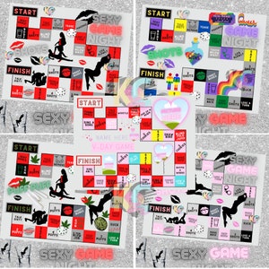 Canva Game Night Bundle, Valentines Day Gameboard, Editable, Canva ...