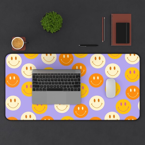 Smiley Y2k Desk Mat - Etsy