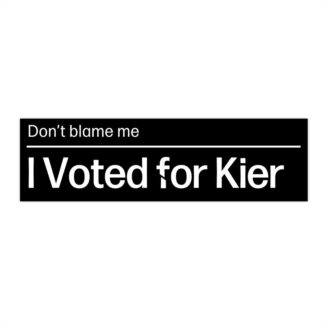 Bumper Sticker: 'I Voted for Kier' - SEVERANCE - Professionally Made ...