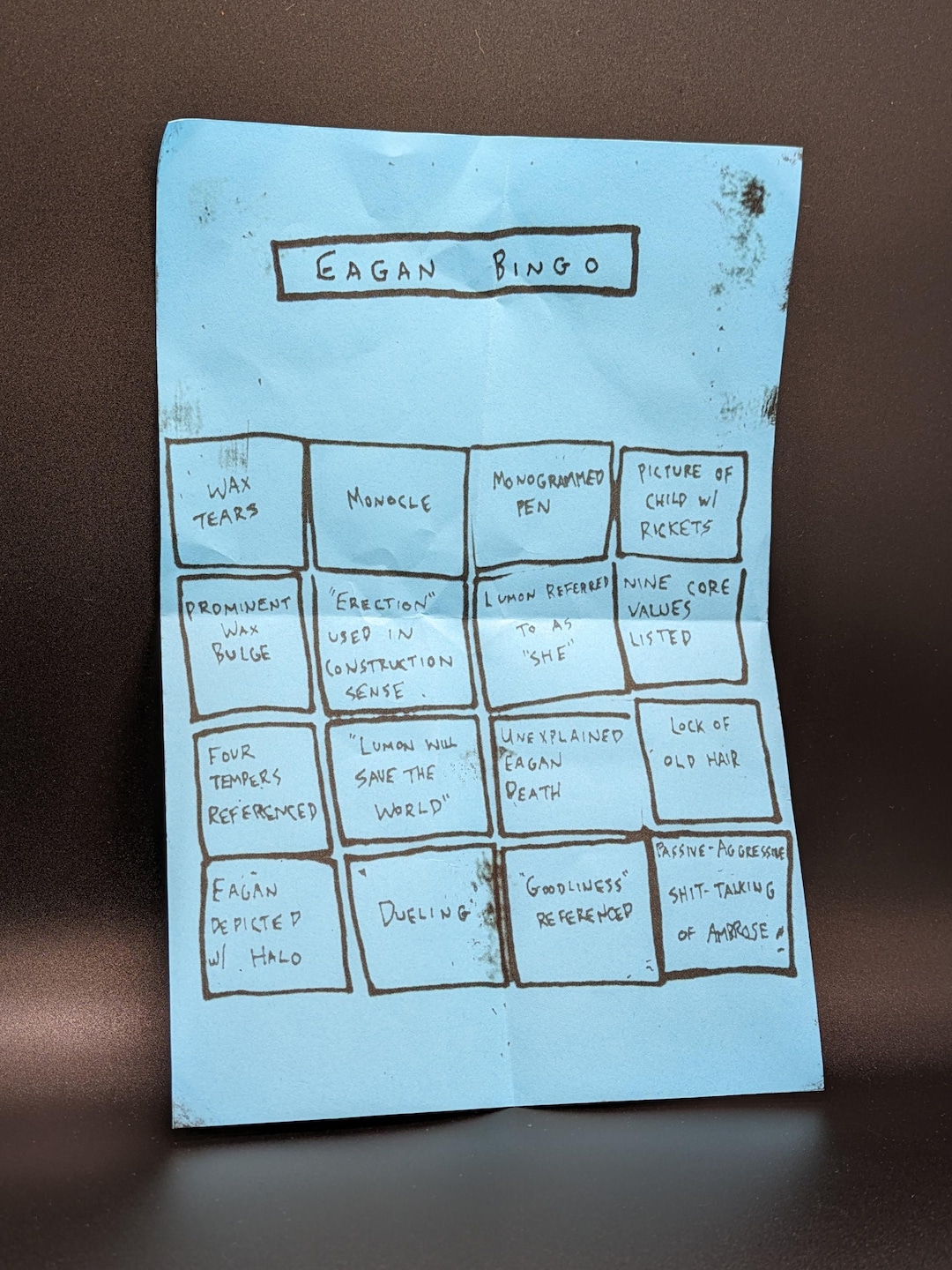 SEVERANCE Eagan Bingo Flyer - Movie Prop Replica - Most Accurate, Hand ...